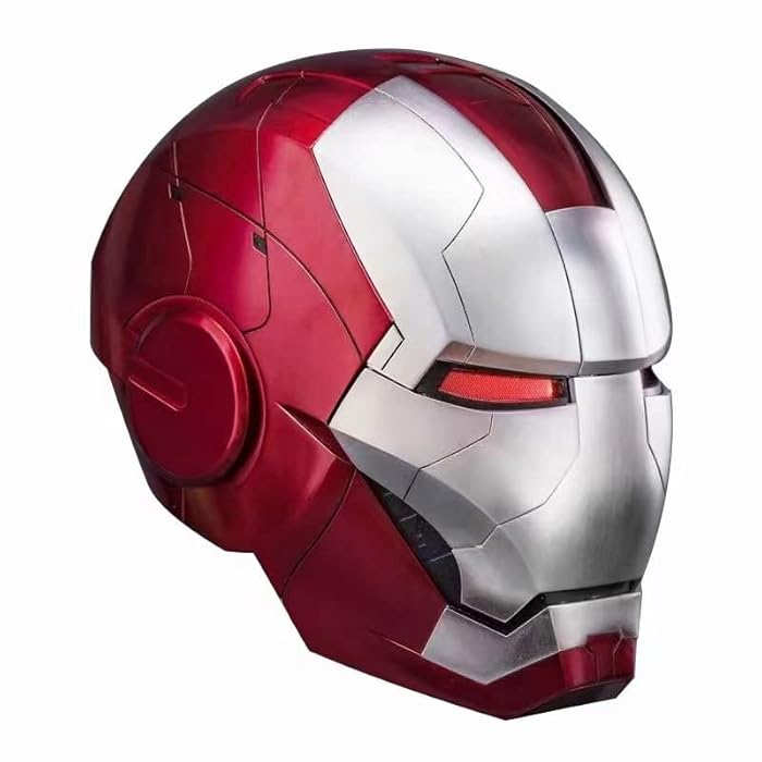 Buy Cgeegirl Iron Man Mark 5 Mk5 Helmet Mask LED Cosplay Prop Online at ...