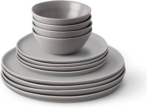 Amazon.com: Fable Dinnerware Set - Includes 4 Each of The Dinner ...