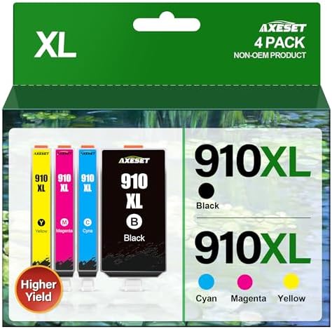 910XL Ink Cartridges Combo Pack Replacement for HP Ink 910 XL HP910 ...