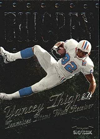 Amazon.com: 1999 Metal Universe #73 Yancey Thigpen NFL Football Trading ...