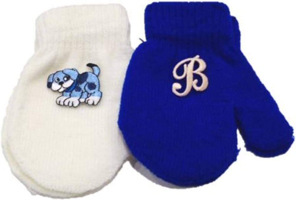 Amazon.com: Two Pairs Magic Mitten with Monogrammed Letter for Infant ...