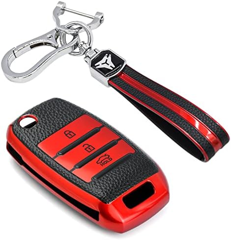 KMH - TPU Leather Pattern Key Cover Compatible with Carnival, Sonet ...