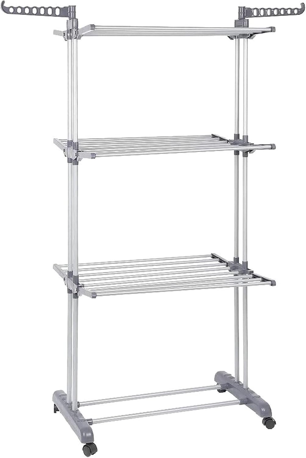 Amazon.com: 4 Tier Clothes Airer, Clothes Airers Indoor Strong Folding ...