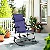 Amazon.com : Amazon Basics Foldable Rocking Chair - Blue : Patio, Lawn ...