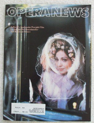 Opera News Magazine. March 12, 1983. Single Issue Magazine. Volume 47 ...