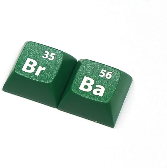 Amazon.com: HFSECURITY 2pcs DSA Breaking Bad Design Br Ba Keycaps for ...