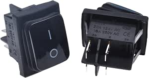 Amazon.com: Rocker Switch Waterproof Rocker Switch 16A 20A with ...