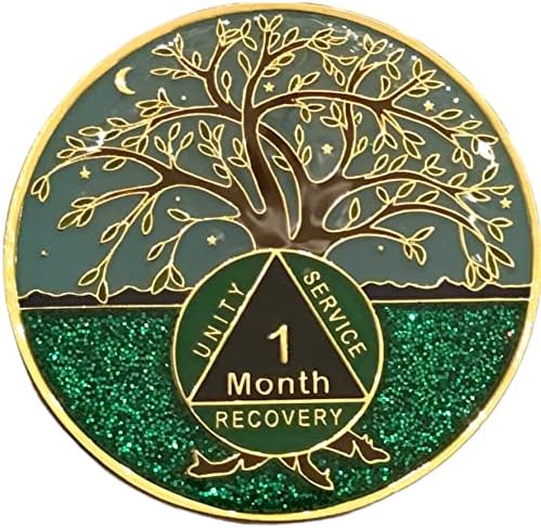 Amazon.com : 1 Month AA Tree of Life Medallion, Coin, Chip, Token ...