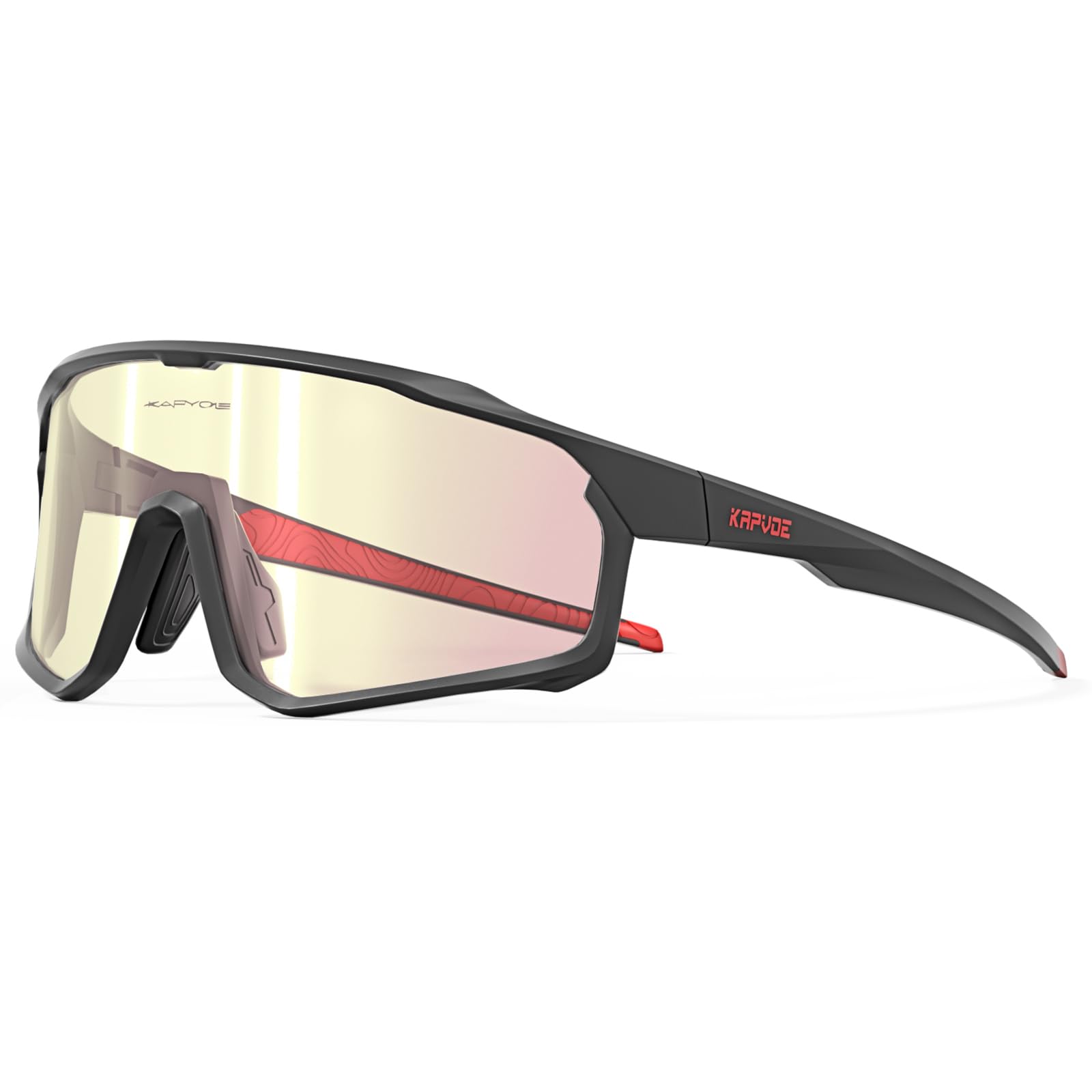Amazon.com: KAPVOE Photochromic Cycling Glasses Men Women Clear ...