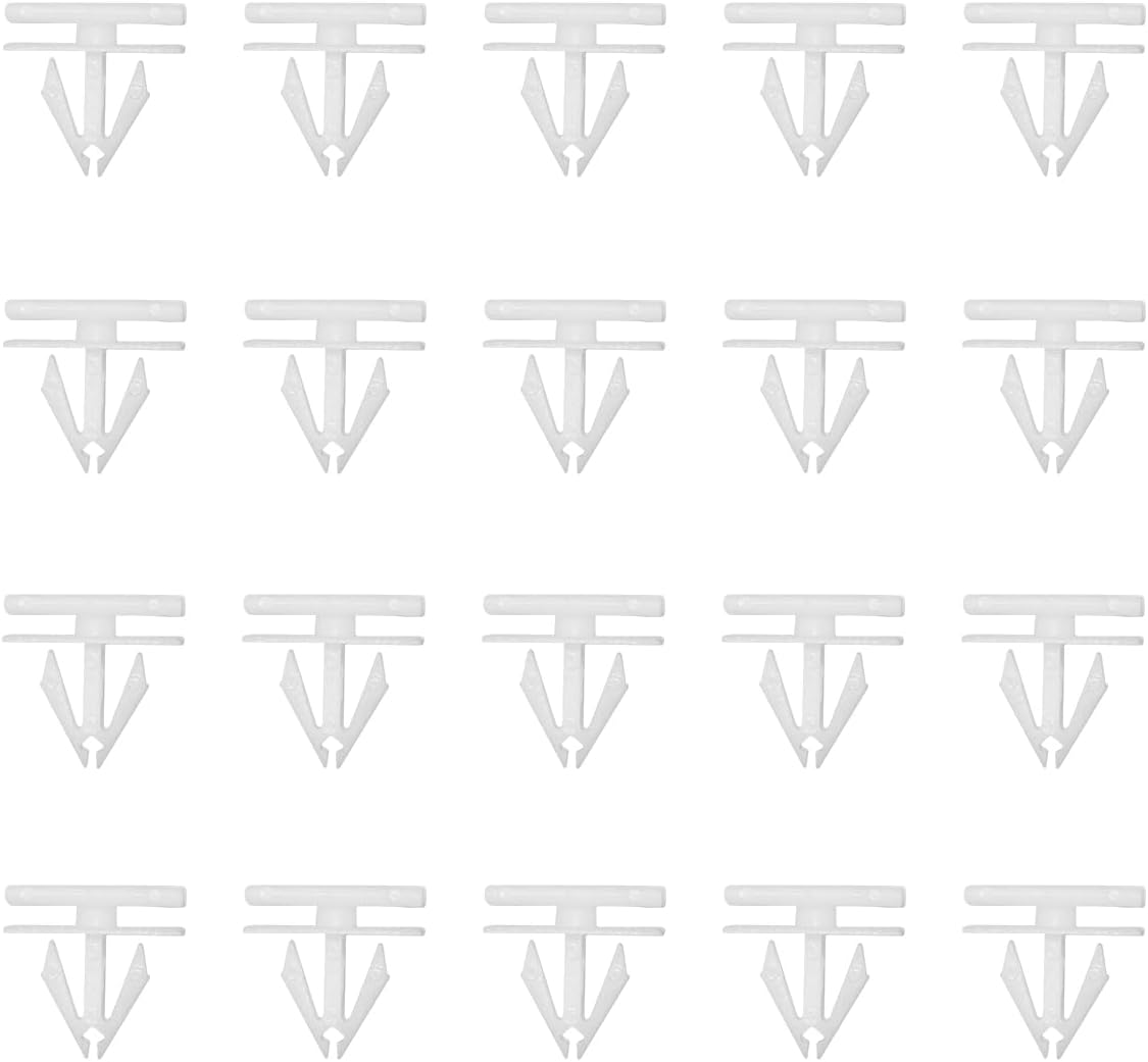 Amazon.com: 20PCS Rocker Panel Moulding Rivets Clips, White Nylon Side ...