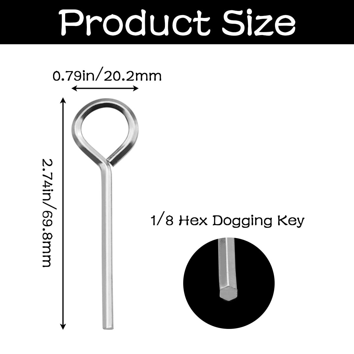 Snapklik.com : Seamaka 15PCS 1/8” Standard Hex Dogging Key