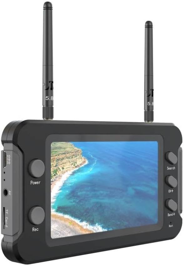 Amazon.com: 4. 3 Inch FPV Monitor With Dual Receiver And Built In DVR ...