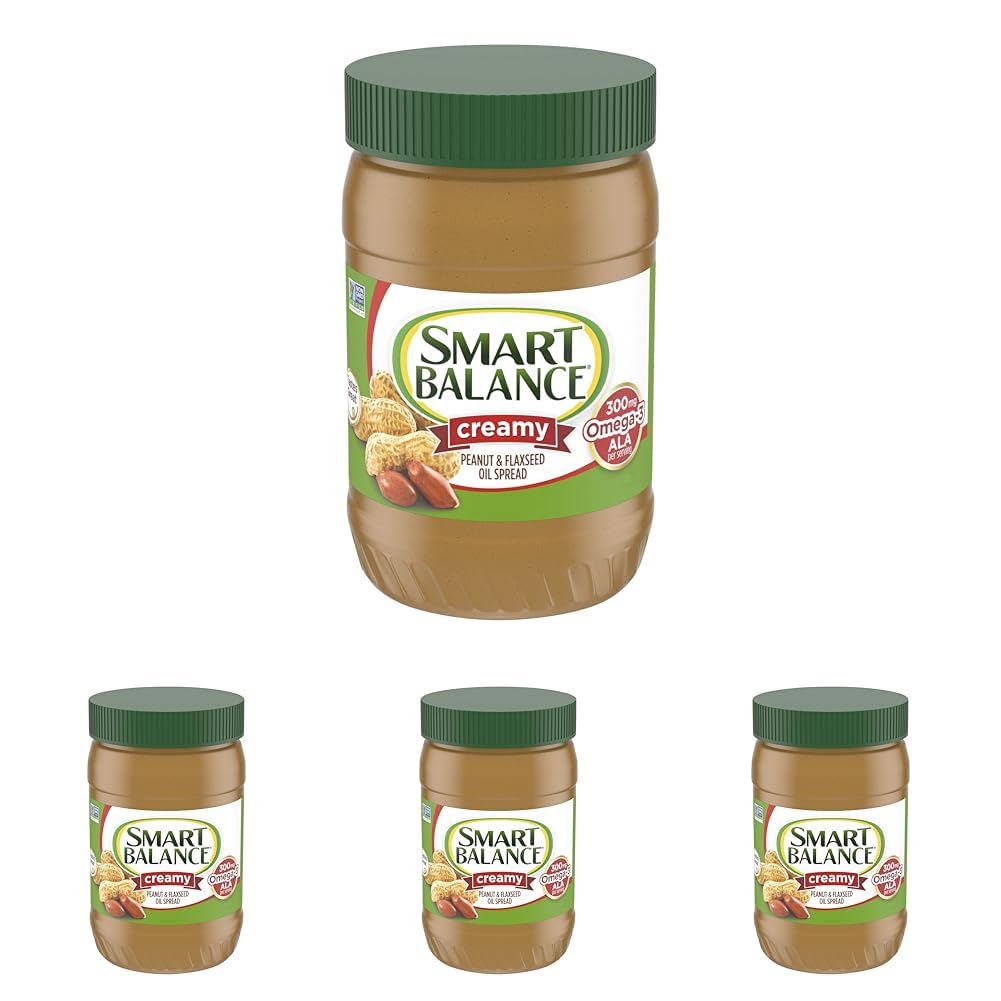 Amazon.com : Smart Balance Omega Natural Peanut Butter, Creamy, 16 ...