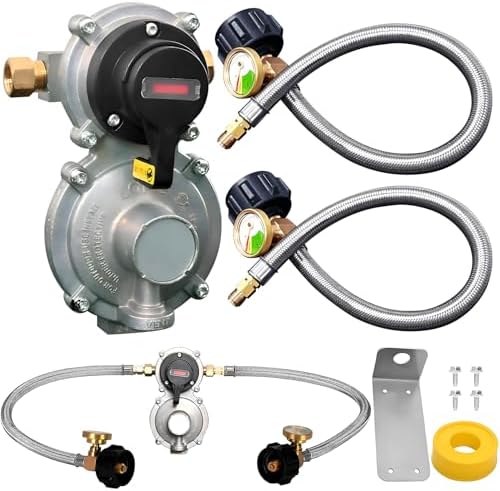 Amazon.com : Upgrade RV Propane 2-Stage Auto Changeover LP Propane Gas ...
