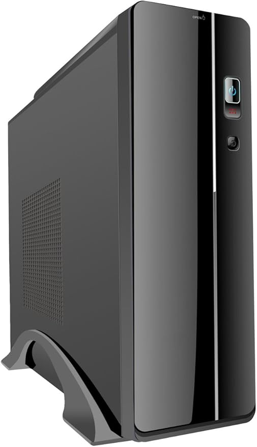 CiT Boîtier PC Fin Micro ATX ou Mini ITX avec Lecteur de Cartes intégré ...