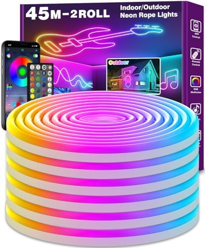 AILBTON 10m Led Neon Rope Lights,Flexible Lights,Control with App ...