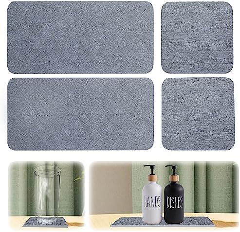 Amazon.com: 4pcs Water Absorbent Diatomite Drink Coasters, Portable ...