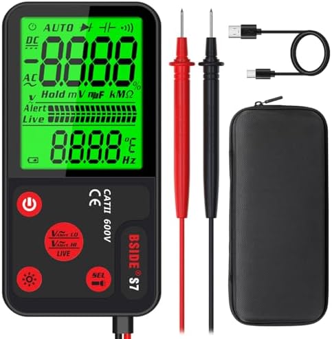 BSIDE Wiederaufladbare Smart Multimeter Elektrischer Tester ...