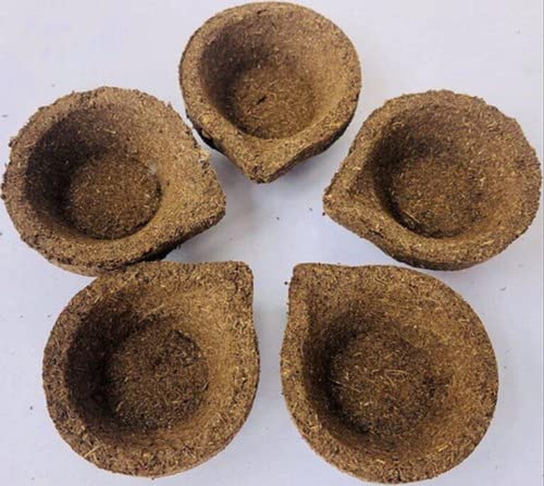 Buy Cow Dung Diya Gobar/sagani Floating Diya/Vilakku for Daily Puja ...