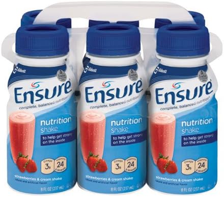 Amazon.com: Ensure Nutrition Drink, Strawberry, 6 - 8 fl oz (237 ml ...