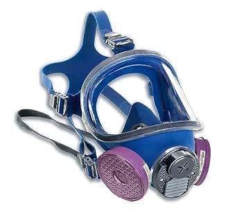 Amazon.com: Dentec Safety 130-M-LP0 Comfort-Air - Máscara facial completa de goma de silicona ...