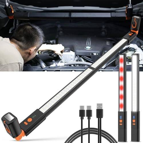 YiaMia Detachable LED Work Light Rechargeable, Aluminum Panel Long ...