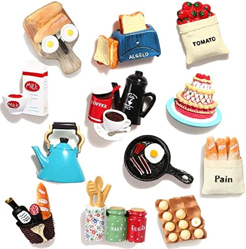 Amazon.com: 4PCS Food Refrigerator Magnets for Kitchen Home Decor ...