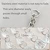 Amazon.com: HOLAILS 100PCS Small Key Rings Stainless Steel Split Rings ...