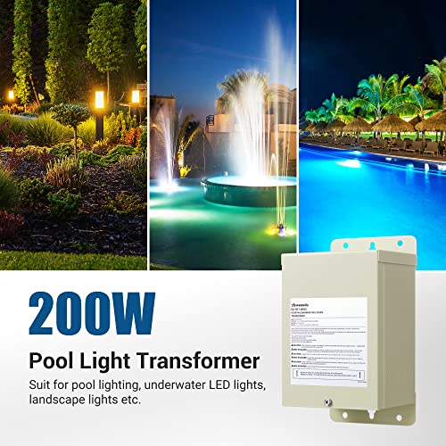 Snapklik.com : 200W Low Voltage Landscape Transformer, Pool Light ...