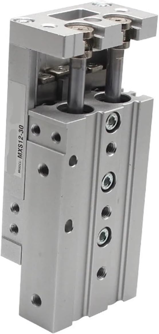 Amazon.com: Dual Rod Rail Slide air Pneumatic Cylinder MXS12-100 MXQ16 ...