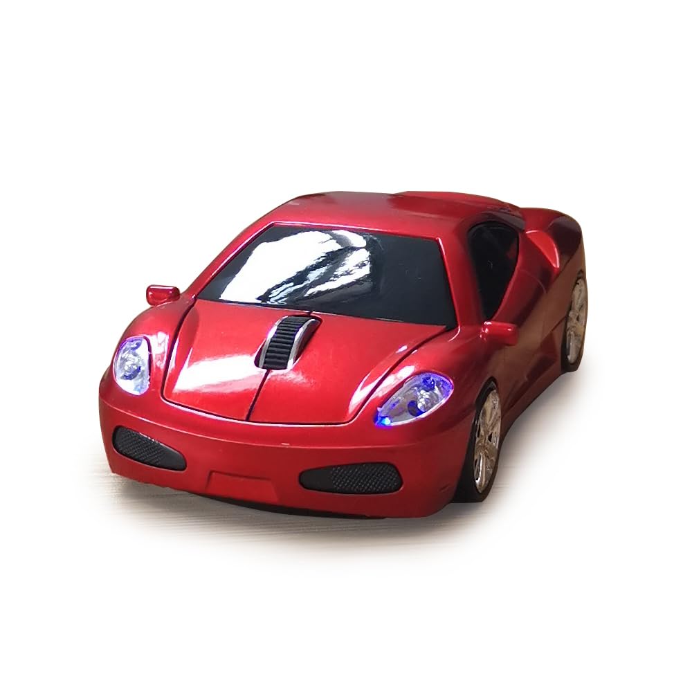 Amazon.com: SDGSQHA Wireless USB Optical Mouse, Red, 1600 DPI, 10m ...