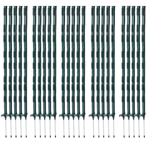 Snapklik.com : Electric Fence Posts 50 Pack, 48 Inch Step In Fence Post ...