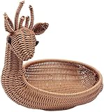 ・ブランド:南風社・製造元:サザンウインド・動物を模した収納カゴ。サイズ(約):28cm×22×17cm サイズは多少変形します。・動物を模しているので可愛いデザイン。食卓を華やかにさせるアクセントに。・見た目は籐ですが素材はプラスチック製...
