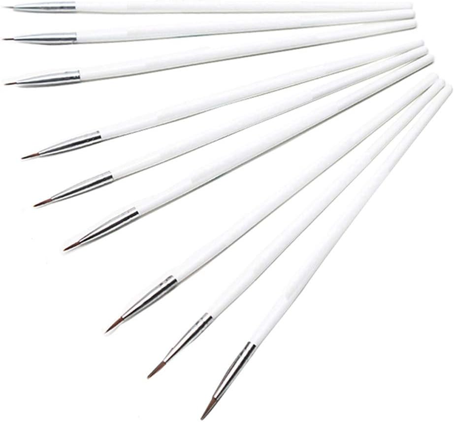 Amazon.com: 9pcs Paint Brush Long-Needle-Sharp Liner Long Fine Line ...