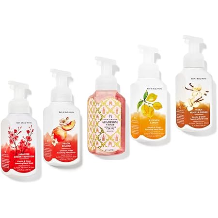 Amazon.com : Bath and Body Works FRESH AND BRIGHT Hand Soaps - Set of 5 ...