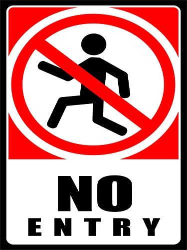 999Store office supplies sunboard No Entry Sign Board sticker signage ...