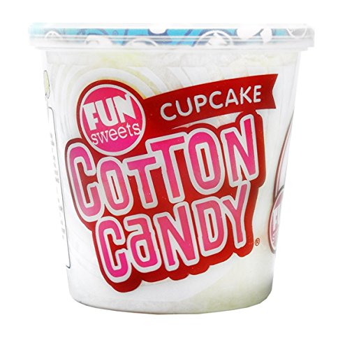 Amazon.com : Fun Sweets Cotton Candy Cupcake - Cup, 1 Count (SUGAR ...