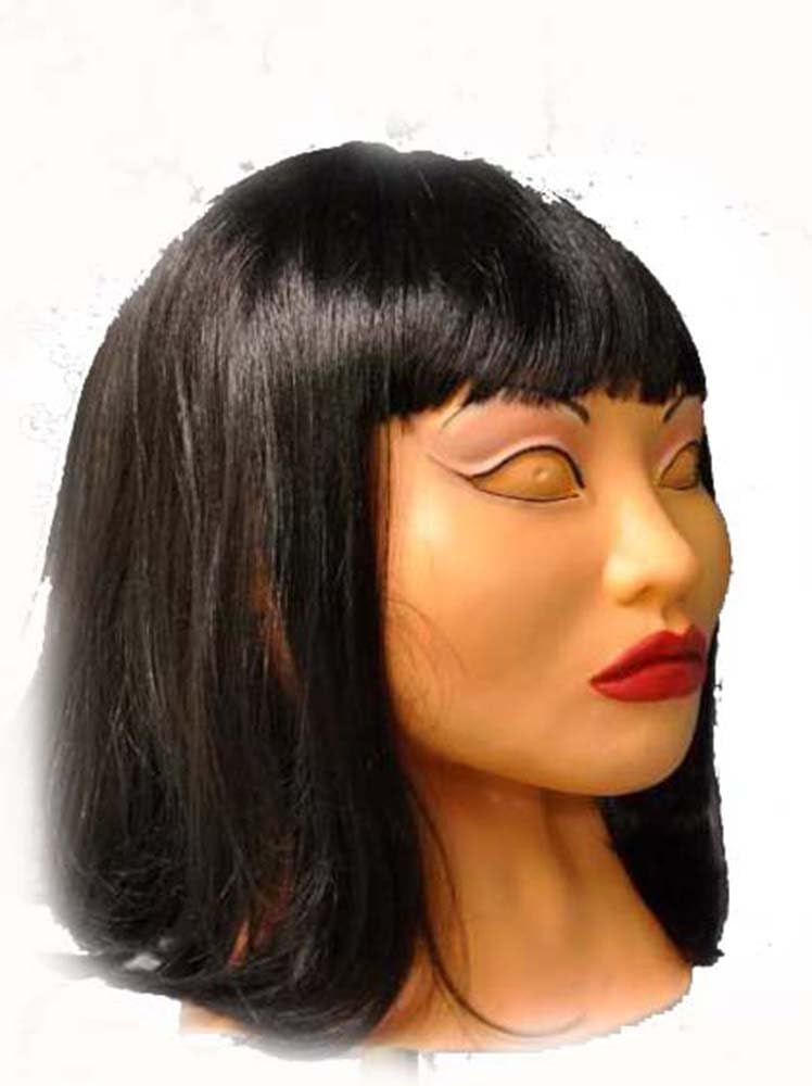 Amazon.com: Ling Ling SPT Female Foam Latex Mask : Toys & Games