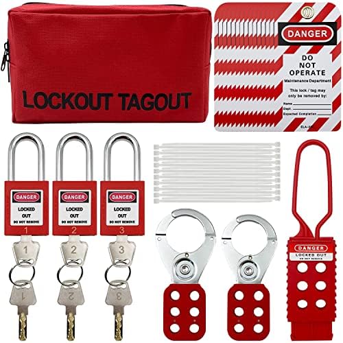 Amazon.com: Lockout Tagout Kit,Lock Out Tag Out Kits Electrical,Lock ...