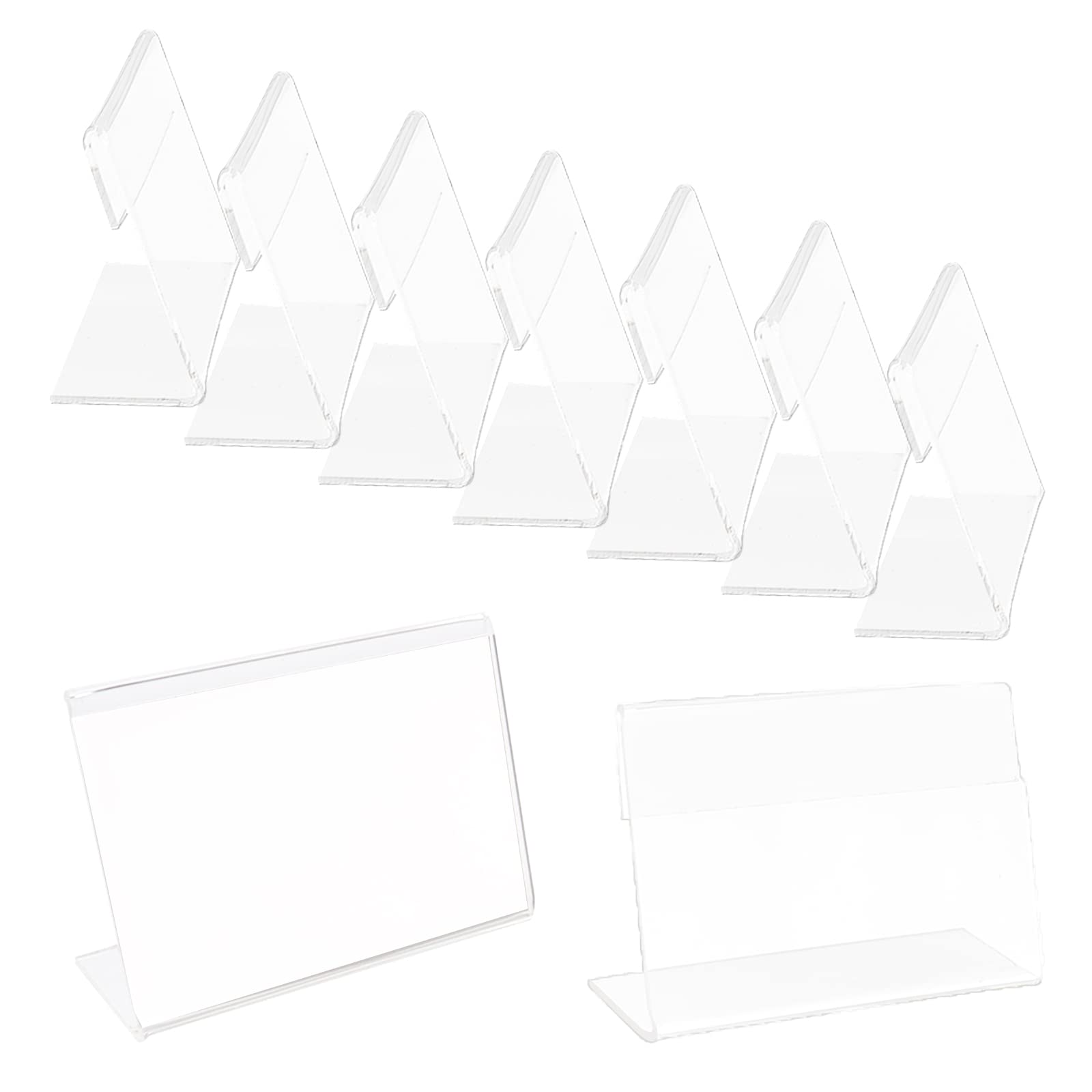 Buy Zsxdc 36 PCS Mini Sign Display Holder Acrylic Price Tag Holder L ...