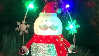 Moments In Time Christmas Tabletop Decor, LED Lighted Glass Snowman ...
