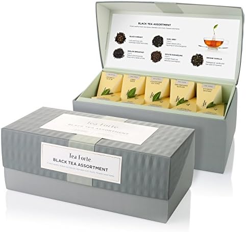 Amazon.com : Tea Forte Presentation Box Tea Sampler Gift Set, 20 ...