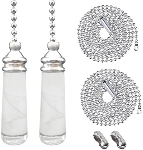 4 Pcs Light Pull Cord Set with Beaded Pull Chain Extensions and ...