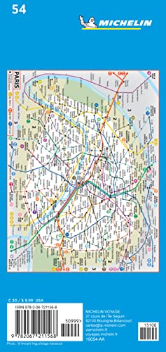Snapklik.com : Michelin Paris Street Map + Index Map 54