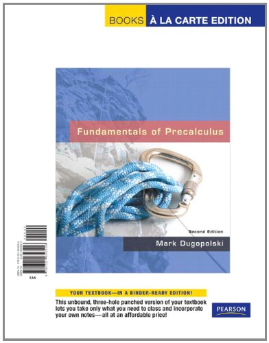 Fundamentals of Precalculus, Books a la Carte Edition: Dugopolski, Mark ...