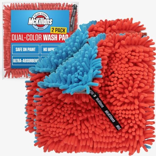 Amazon.com: McKillans® Dual-Color Car Wash Pad - Pack of 2 - Scratch ...