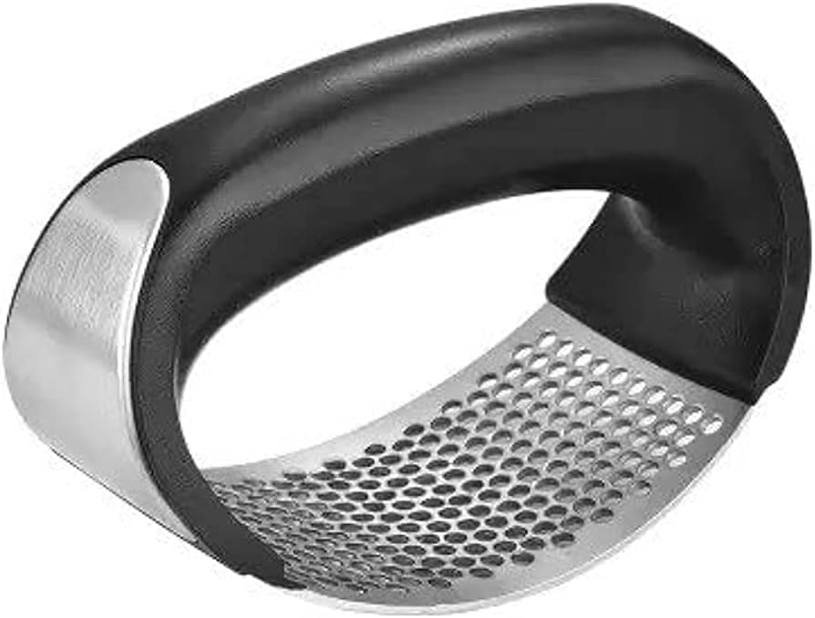 Amazon.com: Garlic Rocker Press, Stainless Steel Garlic Crusher ...