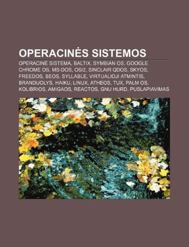 Amazon.co.jp: Operacin S Sistemos: Operacin Sistema, Baltix, Symbian OS ...