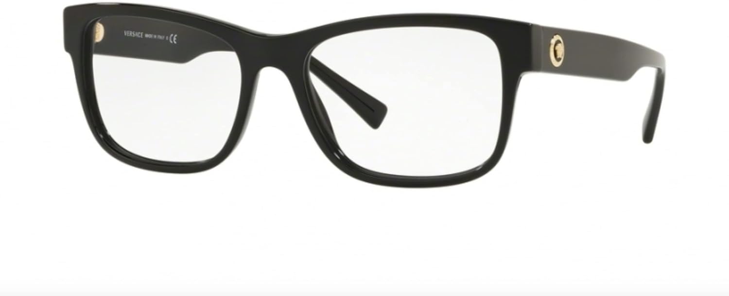 Versace VE3266 Eyeglass Frames GB1-55 - Black VE3266-GB1-55 at Amazon Men’s Clothing store