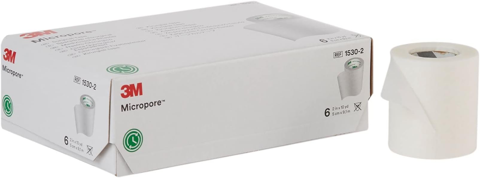 Amazon.com: 3M Micropore Paper Tape - White, 1" X 10Yds (Box of 12 ...